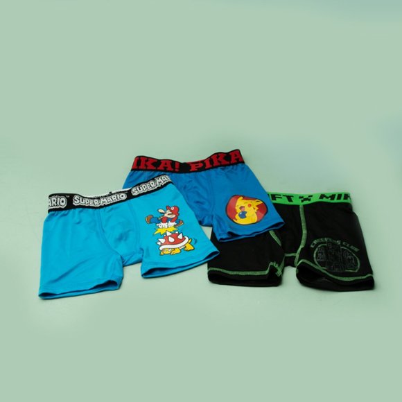 Nintendo | Accessories | 3 Pairs Of Boys Nintendo Boxer Shorts Size 4 ...